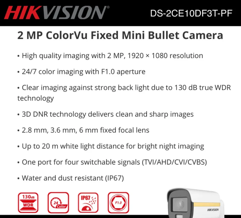 Hikvision 8 Channel 1080p ColorVu Complete Kit – Gold Series - Mazzy ...
