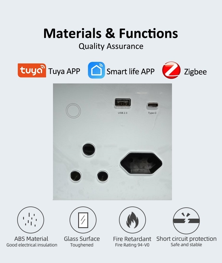 Tuya WiFi Smart Power Socket ,USB Type C Port - Mazzy Automations Store